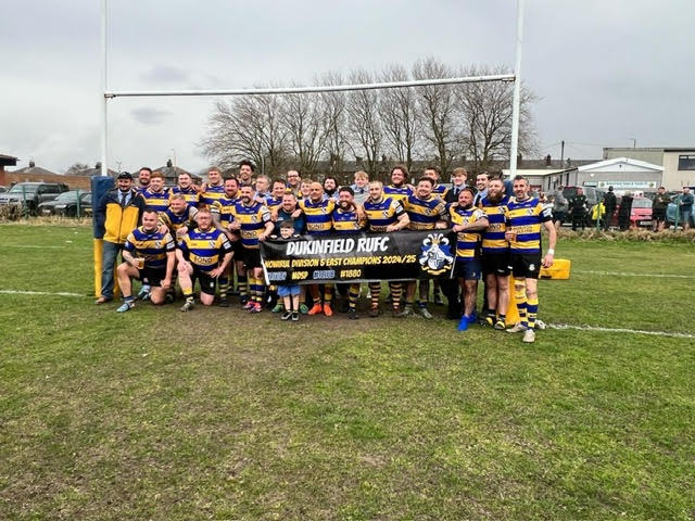 Manchester Division 5 East Champions 2024/2025 – Dukinfield Rugby Club
